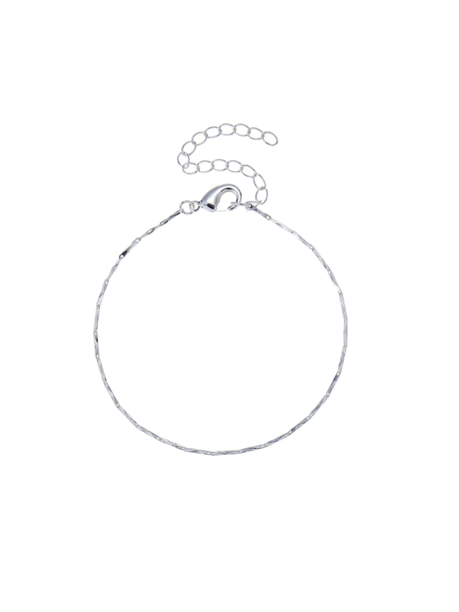 Silver Fine Bracelet | Aura Silver Chain – Betty and Biddy