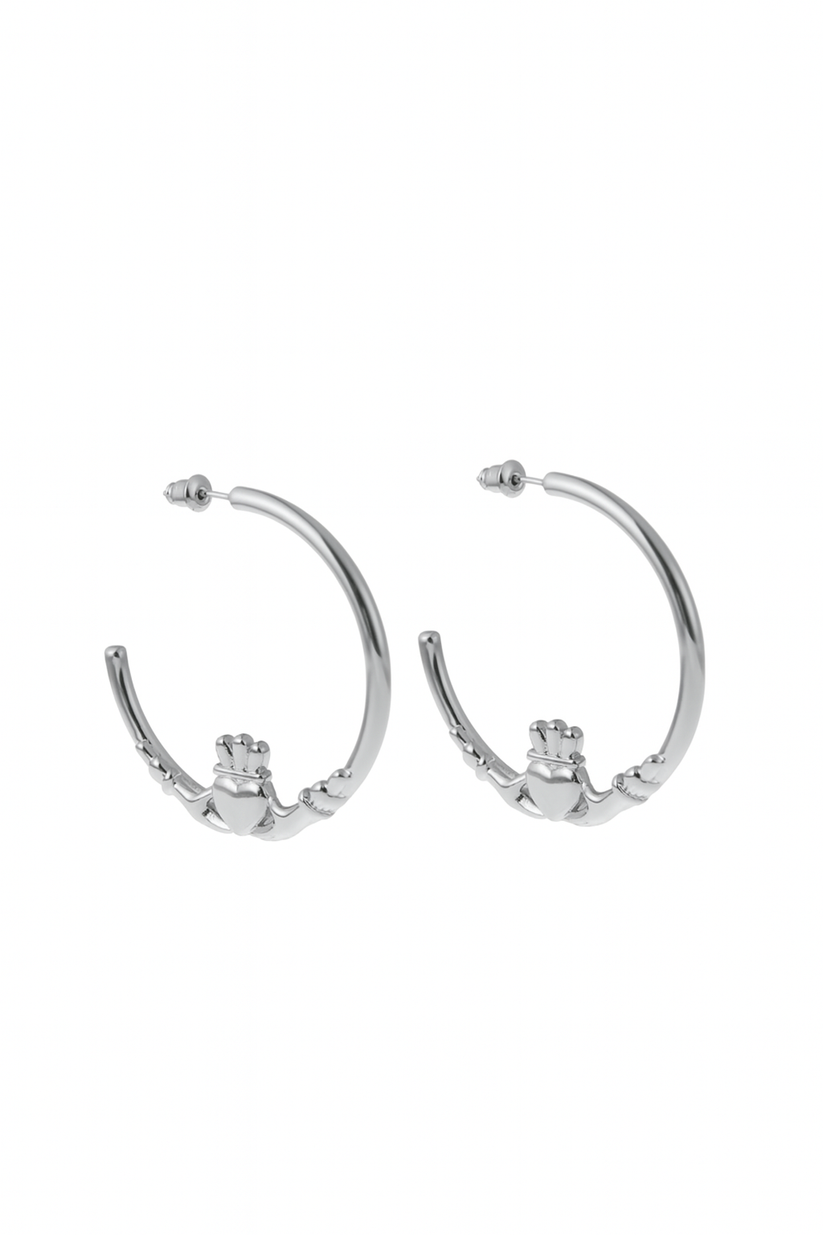 Claddagh Hoop Earrings | Claddagh Jewellery – Betty and Biddy