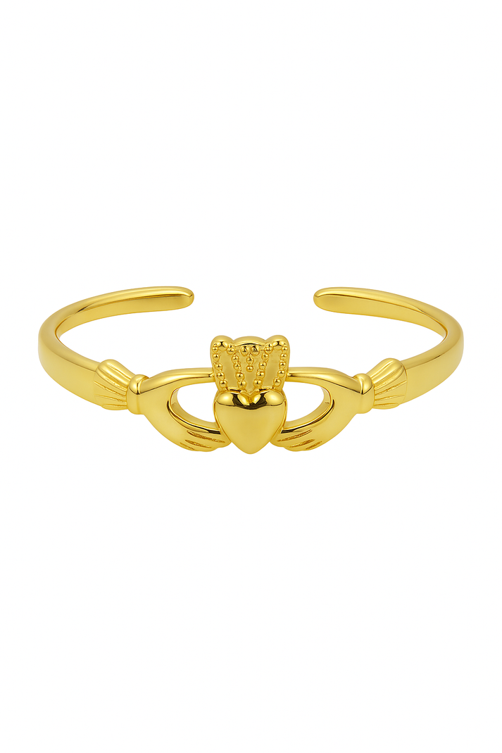 Claddagh Bangle | Gold Bangle – Betty and Biddy