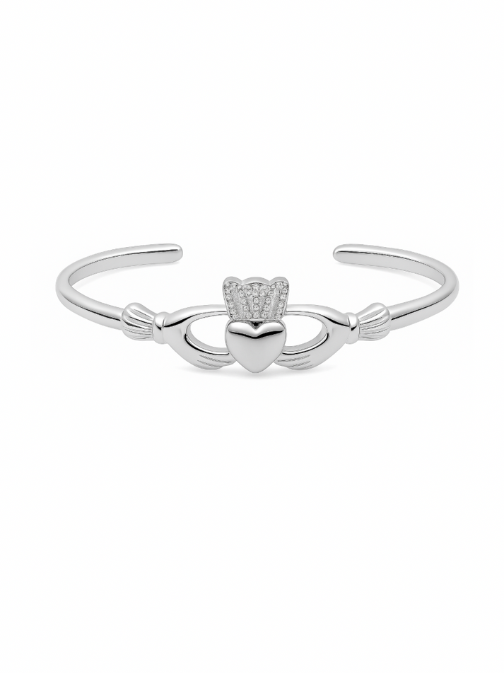 Claddagh Bangle | Silver Bangle – Betty and Biddy