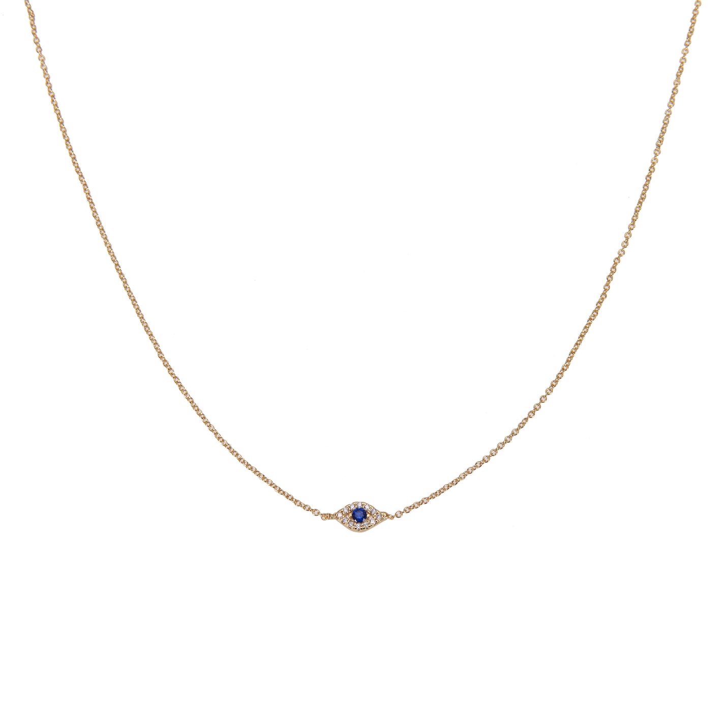 Blue Evil Eye Necklace | Simple Evil Eye Necklace – Betty and Biddy